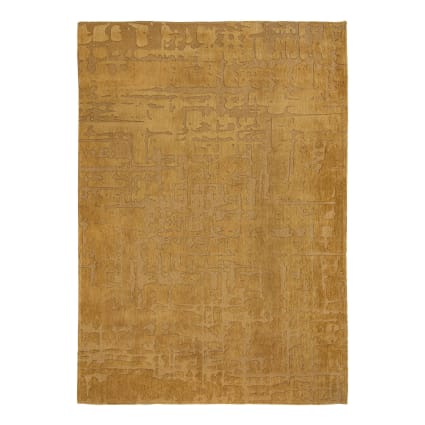 Tapis salon et chambre tissé plat 170x240 cm Jaune Structures baobab ...
