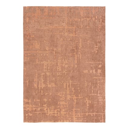 Tapis salon et chambre tissé plat 200x280 cm Rose Structures baobab ...