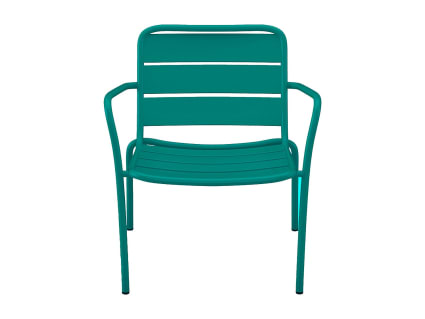 Fauteuil de jardin acier bleu canard Mirmande | Maisons du Monde