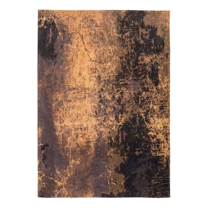 Tapis salon et chambre tissé plat 140x200 cm Orange Mad men cracks ...
