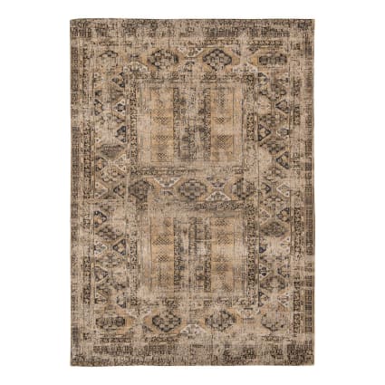 Tapis salon et chambre tissé plat 140x200 cm Beige Antiquarian hadschlu ...
