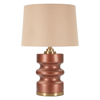 Lampe de table en verre marron cm ø 36,5x56,5 Rosenthal | Maisons du Monde