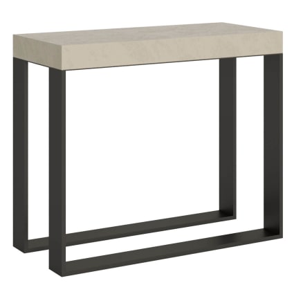 Console extensible 90x40/300 cm effet bois cachemire Elettra | Maisons ...