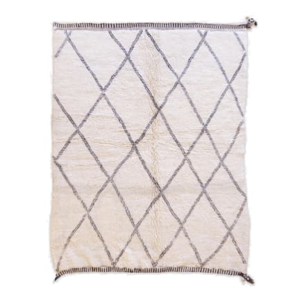 Tapis berbère en laine contemporain beige 168 x 223 cm Tap_mar_k-m-7306 ...