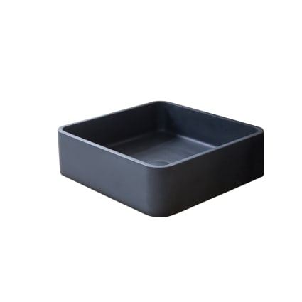 Lavabo cuadrado de terrazo negro an. 39 cm Thaïs | Maisons du Monde
