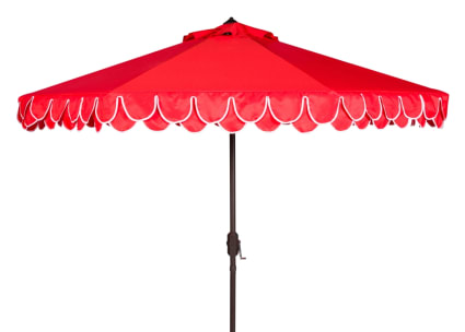 Parasol en métal rouge Valance | Maisons du Monde