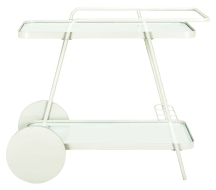 Chariots de service métal blanc, 90 x 50 x 75 cm Zunia | Maisons du Monde