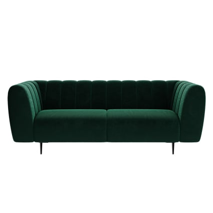 Canapé 3 places vert profond Shel | Maisons du Monde