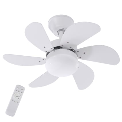 Ventilador de techo de metal blanco 75 cm | Maisons du Monde