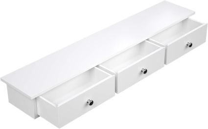 Estante de pared de 5 x 80 x 10 cm de color blanco Kevin | Maisons du Monde