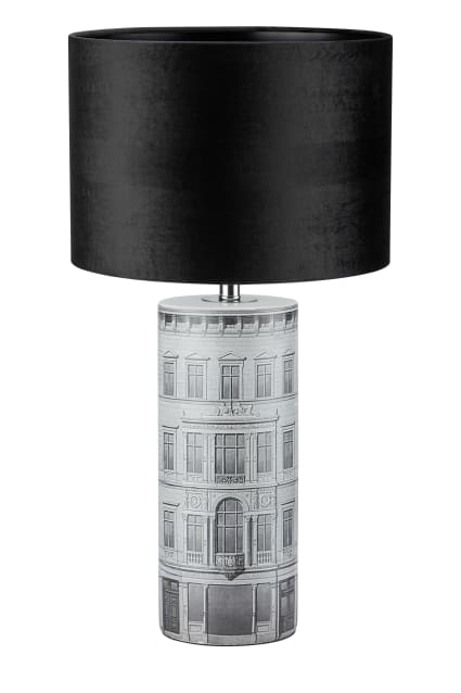Lampe de table 1xE27 noir et gris Ichi | Maisons du Monde