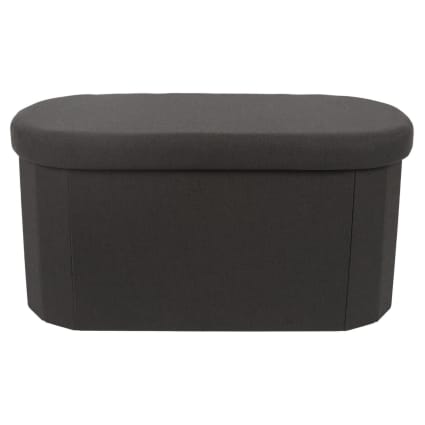 Banc coffre de rangement pliable noir Pills | Maisons du Monde