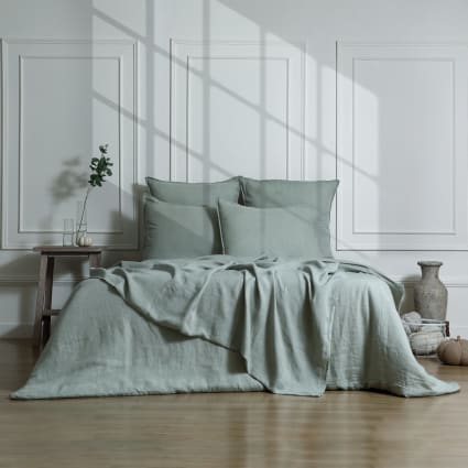 Parure da letto + 2 federe 50x70 cm lino cm Camille | Maisons du Monde