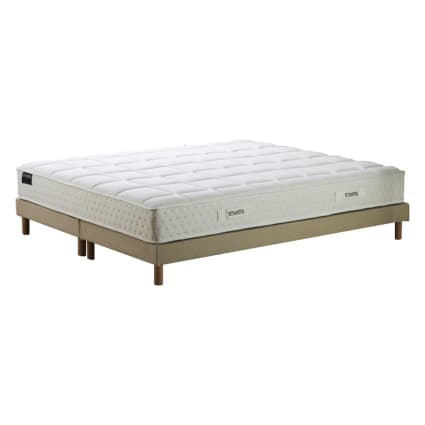 Matelas ressorts 7 zones mousse hd h22 sommier lattes 2x90x200 ...