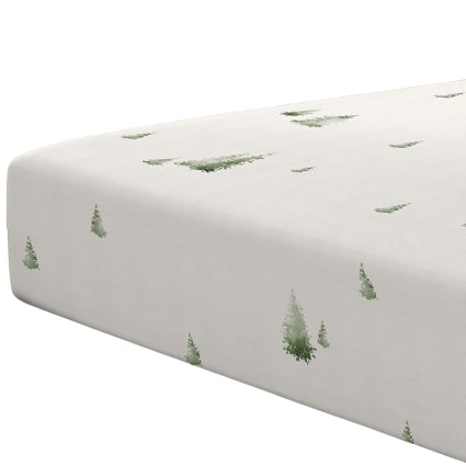Bajera 100% algodón blanco 90x200 cm Winter | Maisons du Monde