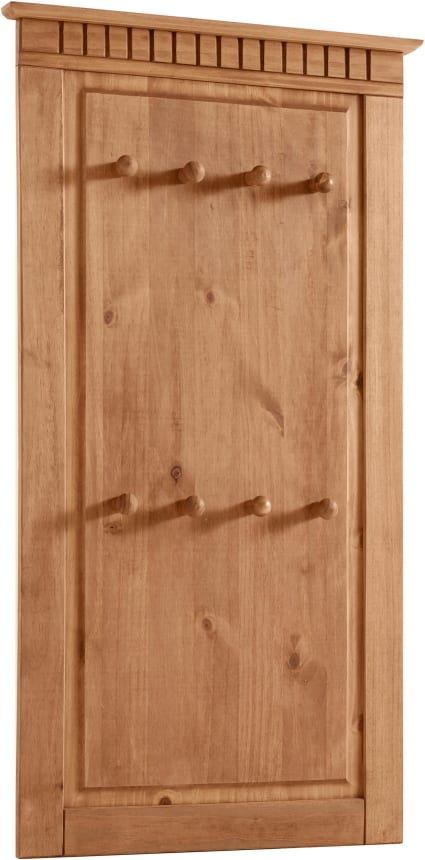 Panneau avec 8 crochets en pin ciré Lisa | Maisons du Monde