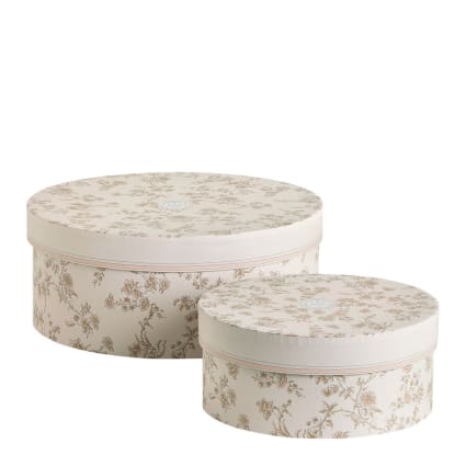 lot de 2 boîtes de rangement sublime jasmin | Maisons du Monde