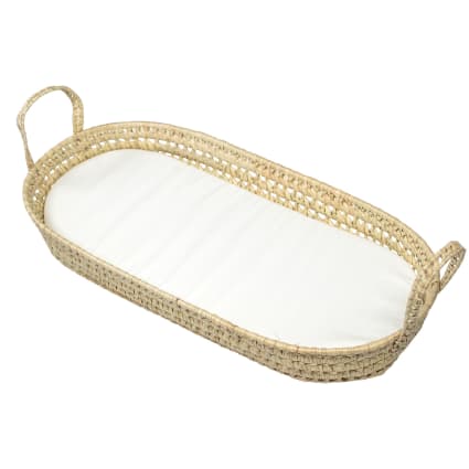 Panier à langer panier fibres naturelles Beige 77x36 Maison sevira ...