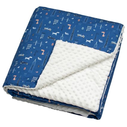 Gran plaid de minky new york 140x200 cm New york | Maisons du Monde