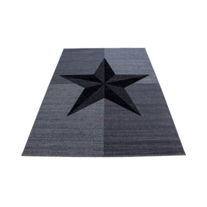 Tapis design en polypropylène gris 120x170 Hipora | Maisons du Monde