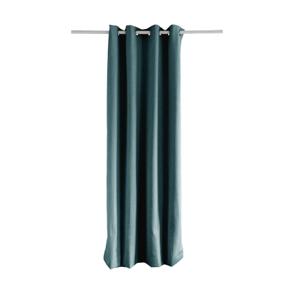 Cortina opaca 100% ollaos azul MC56 130x260 Spring | Maisons du Monde