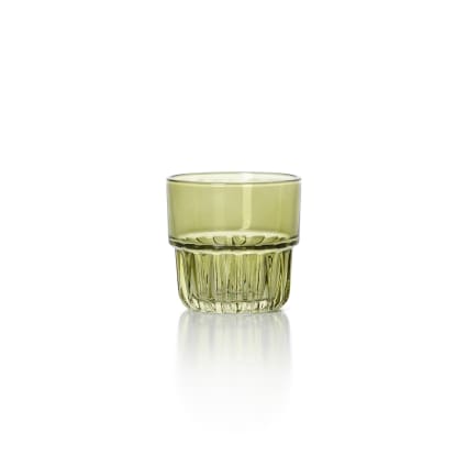 Trinkglas in Grün 8,3 x 8,3 x 8 cm Faceted | Maisons du Monde