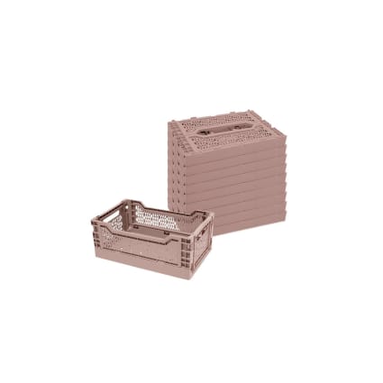 Juego de 10 cajas plegables de color rosa, 26,5 x 17 x 10,5 cm B&b home ...