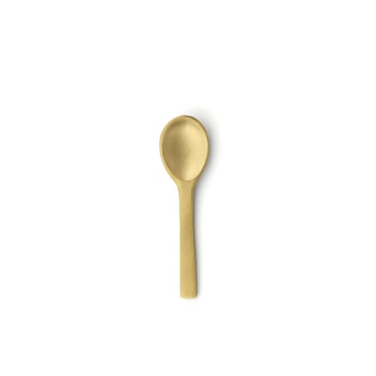 Cucharilla para sal de latón en dorado 1,5x0,5x7 cm Mini | Maisons du Monde