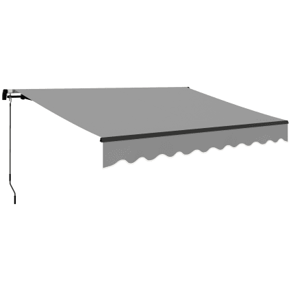 Toldo manual retráctil 360x220x150 cm gris | Maisons du Monde