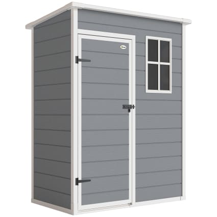 Caseta de jardín 151x92x193 cm gris | Maisons du Monde