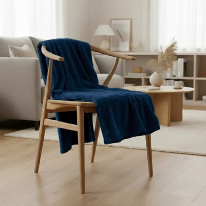 Manta de lana polar de poliéster, 130x170 cm Minnor | Maisons du Monde