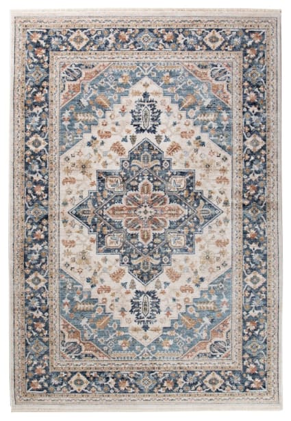 Vintage Orientteppich Blau 310x195 cm Birjan | Maisons du Monde