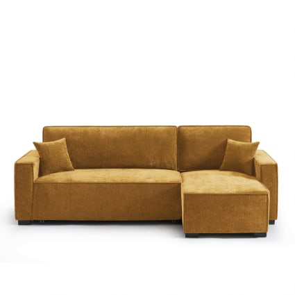 Canapé d'angle réversible convertible tissu 4 places Oryon | Maisons du ...