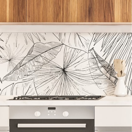 Crédence cuisine en aluminium - 360x50 cm - Noir Lamnär | Maisons du Monde