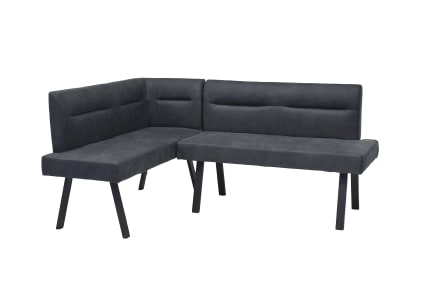 Eckbank, Langer Schenkel rechts, anthrazit, 128 x 181, H 87, T 56 cm ...