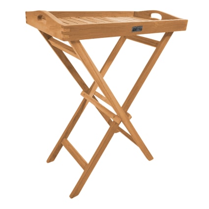 Tavolino pieghevole con vassoio rimovibile, teak Lora | Maisons du Monde