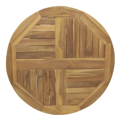 Vassoio girevole, legno di teak Ø 80 cm Sari | Maisons du Monde