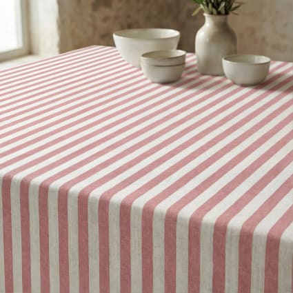 Tovaglia antimacchia 100% cotone rosso 100x155 cm Seleni | Maisons du Monde