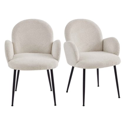 Silla de tela Ikon , color lino (x2) Alice | Maisons du Monde