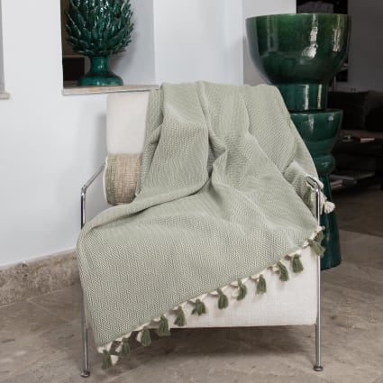Set de 2 plaids coton Megeve | Maisons du Monde