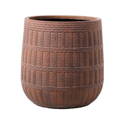 Blumentopf Fiberglas 36x36x36h cm Rotbraun | Maisons du Monde