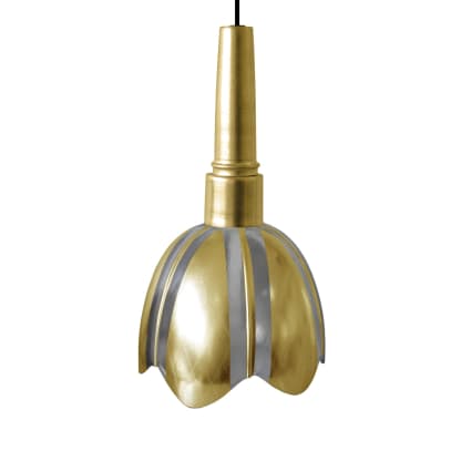 Suspension métal cable cloche or D18cm Galliati | Maisons du Monde