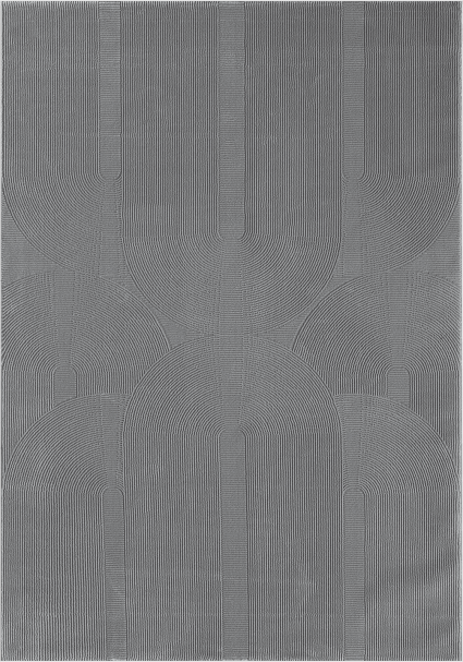 Tapis design salon moderne art curve durable, gris, 160 x 230 cm Lima ...