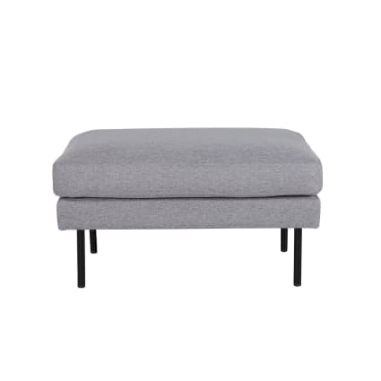 Pouf Zoom aus Stoff, Grau Miguel | Maisons du Monde