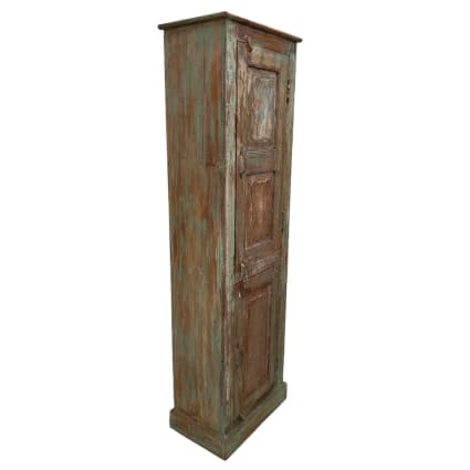 Armario de madera acabado artesanal marrón 57x36x193h cm | Maisons du Monde