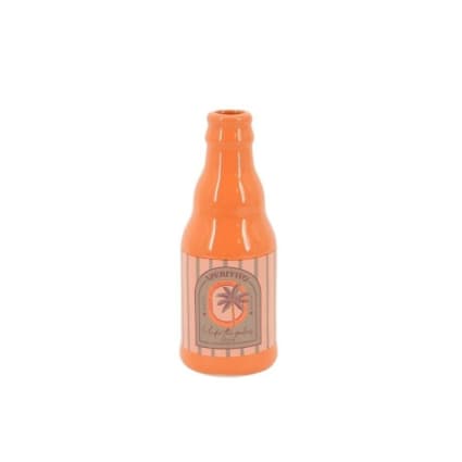 Jarrón botella palmera naranja 24cm Palm | Maisons du Monde