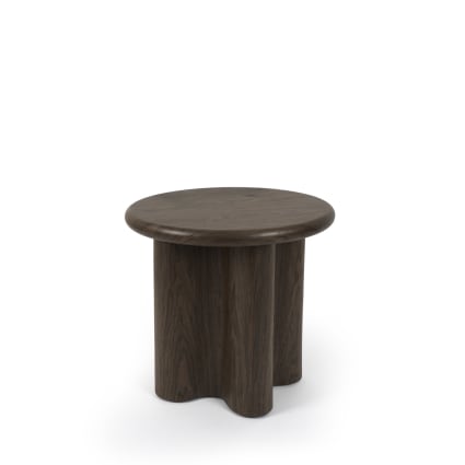 Tavolino rotondo in legno color noce da 50 cm Philip | Maisons du Monde