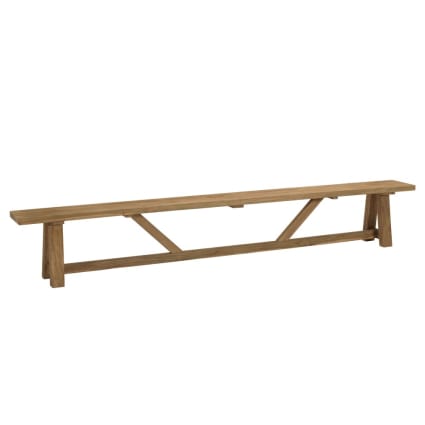 Banc de jardin 300x28 en teck recyclé naturel Kally | Maisons du Monde
