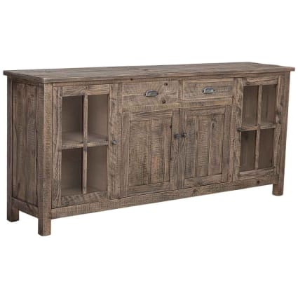 Aparador de madera marrón 80x40x180h cm Leño | Maisons du Monde