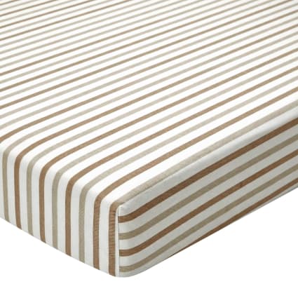 Drap-housse en coton beige 160x200x28cm Blubeige | Maisons du Monde